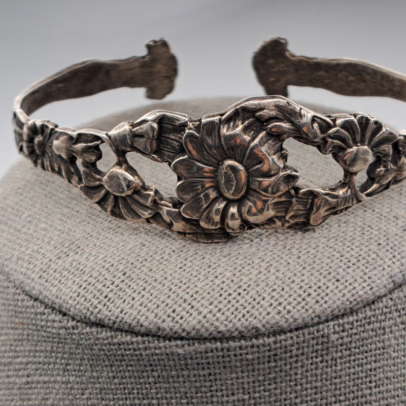 Floral Cuff Bracelet - Etsy
