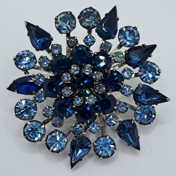 Blue Brooch - Etsy