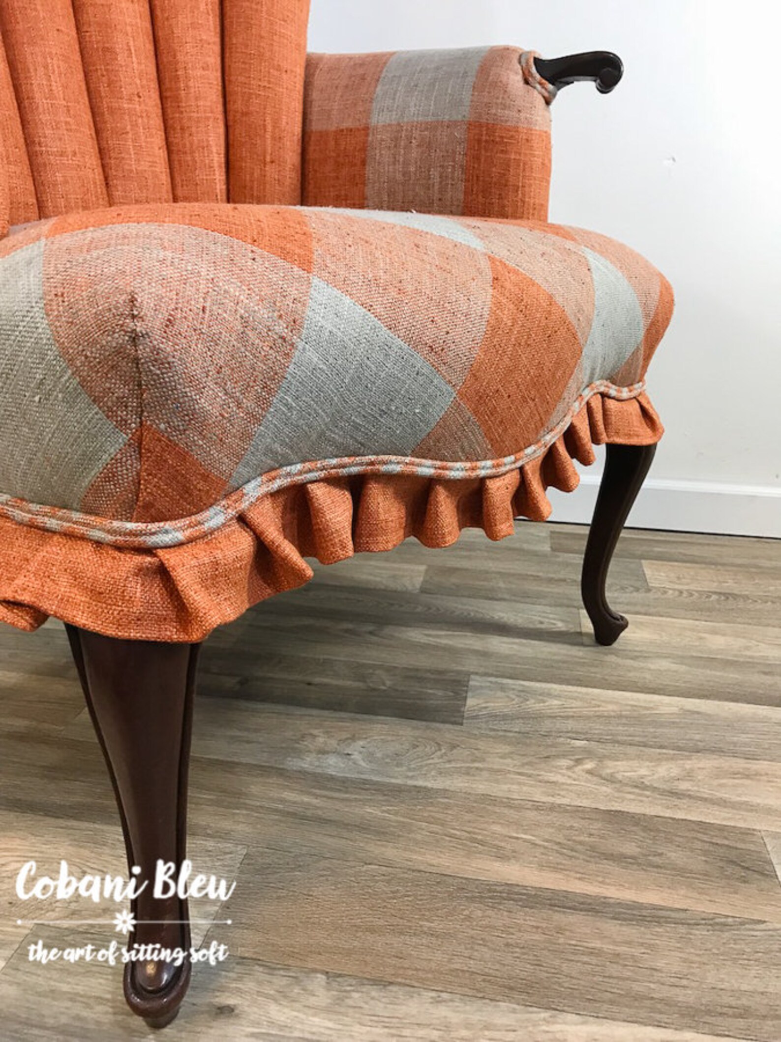 Custom Order for Vintage Channel Back Chair - Etsy