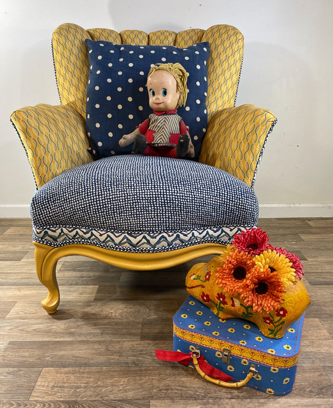 Happy Eclectic Comfortable Easy Chair - Etsy