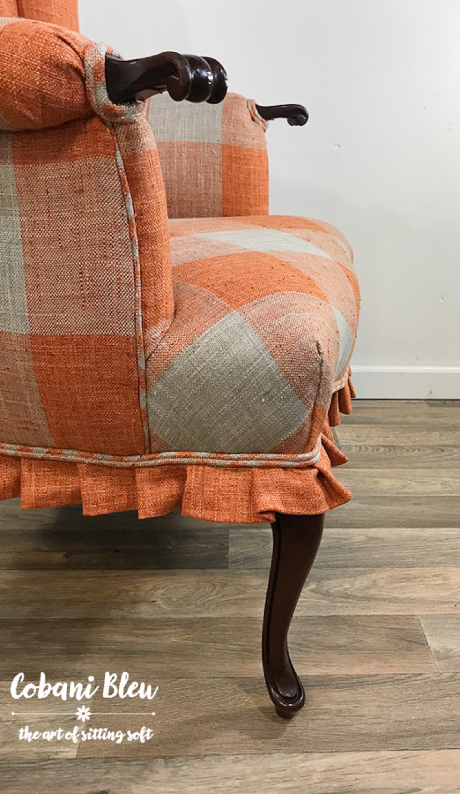 Custom Order for Vintage Channel Back Chair - Etsy