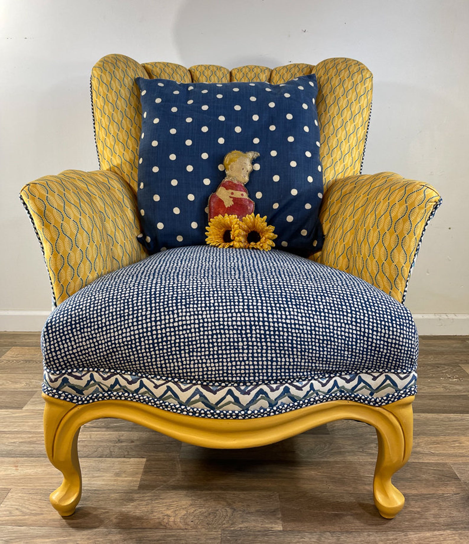 Happy Eclectic Comfortable Easy Chair - Etsy