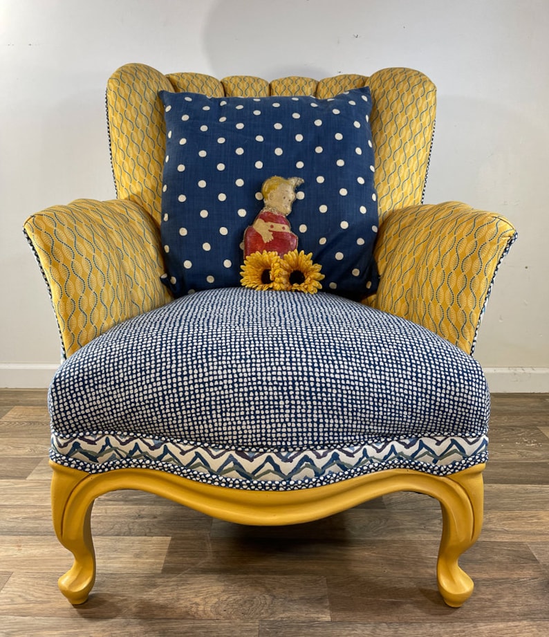 Happy Eclectic Comfortable Easy Chair - Etsy
