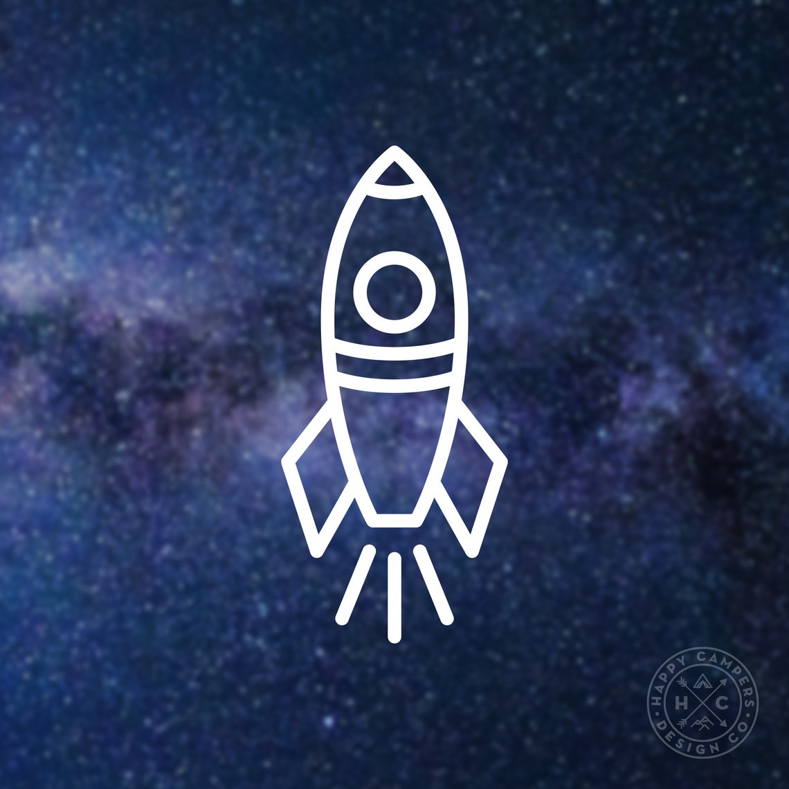 Spaceship Vinyl Decal | Water Bottle Decal | Car Window Decal | Laptop ...