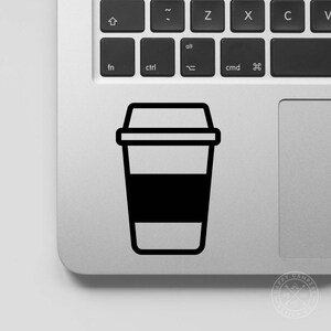 Coffee Cup Vinyl Decal | Water Bottle Decal | Car Window Decal | Laptop ...