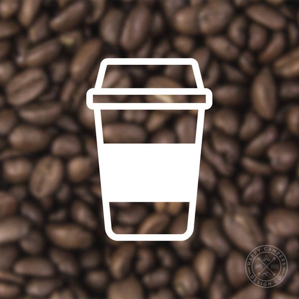 Coffee Cup Decal - Etsy