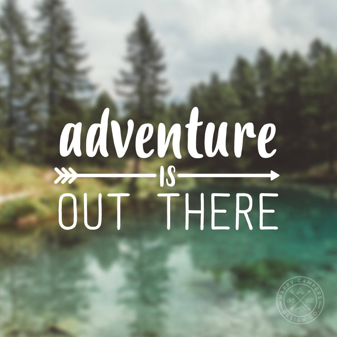 Adventure is Out There Vinyl Decal | Water Bottle Decal | Car Window ...