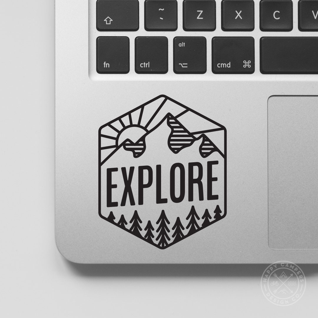 Explore Badge Vinyl Decal | Water Bottle Decal | Car Window Decal ...