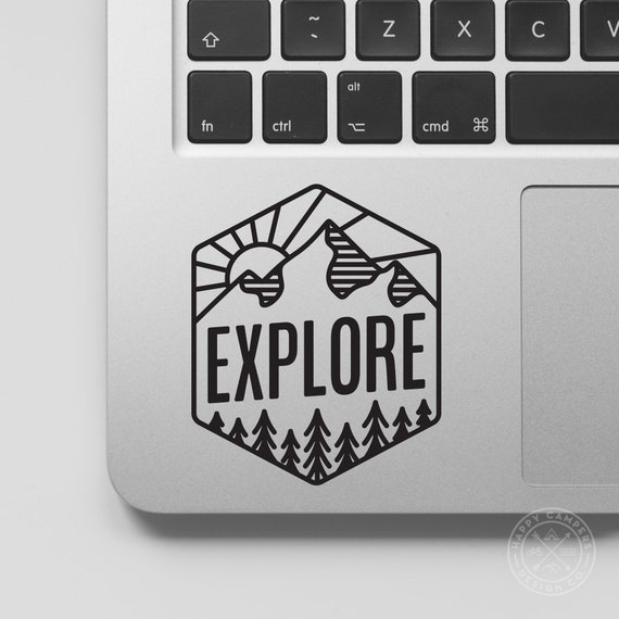 Explore Badge Vinyl Decal Water Bottle Decal Car Window | Etsy