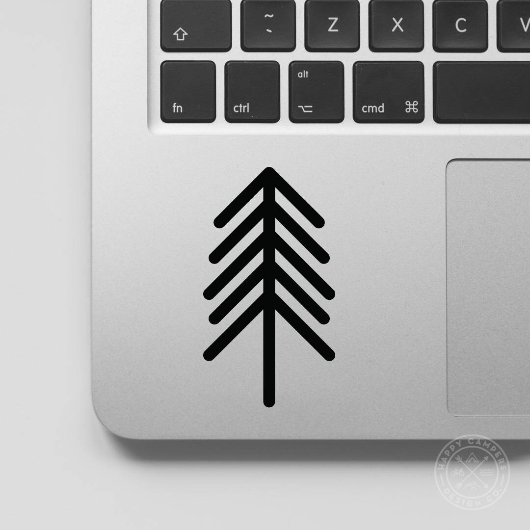 Pine Tree Vinyl Decal | Water Bottle Decal | Car Window Decal | Laptop ...