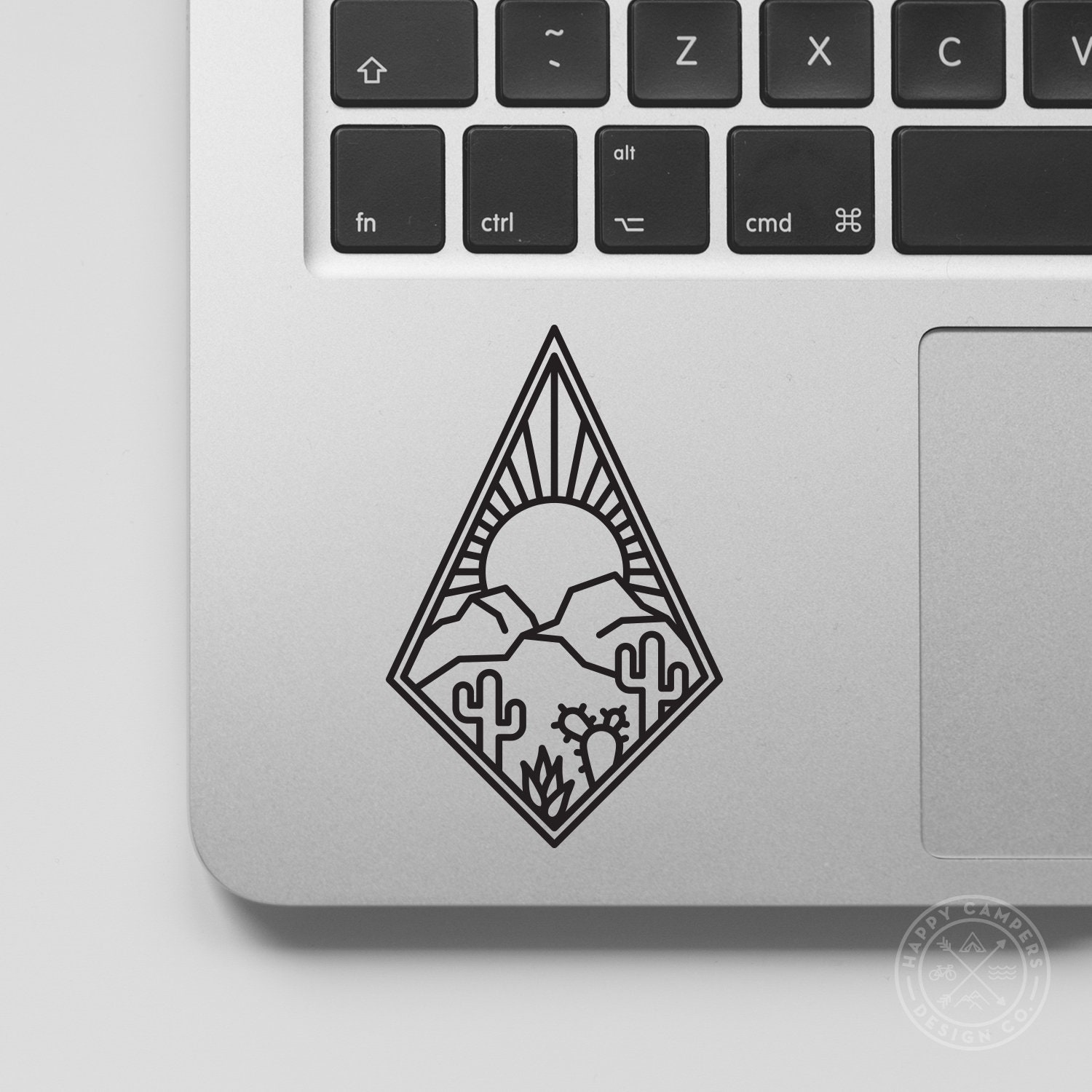 Desert Badge Vinyl Decal Water Bottle Decal Car Window - Etsy