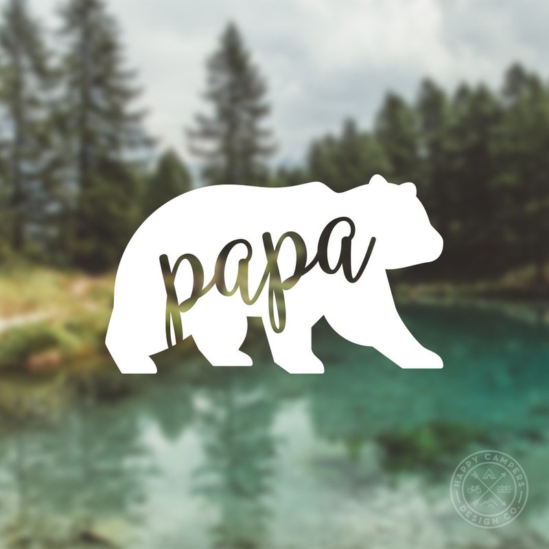 Papa Bear Sticker - Etsy