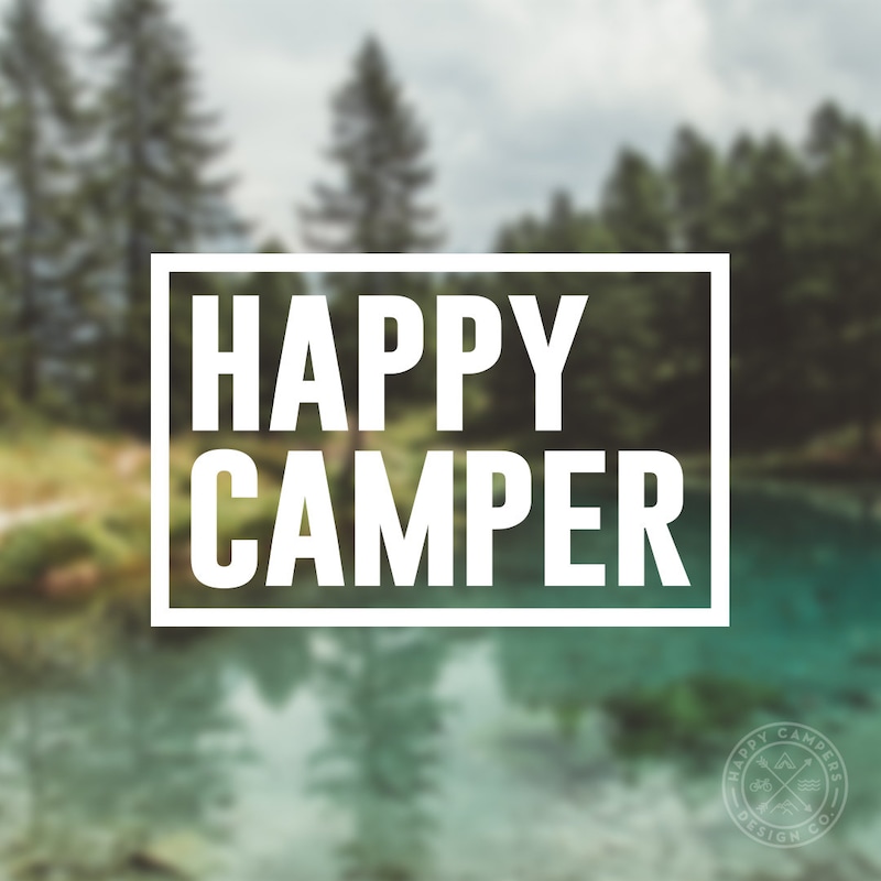 Happy Camper Decal - Etsy