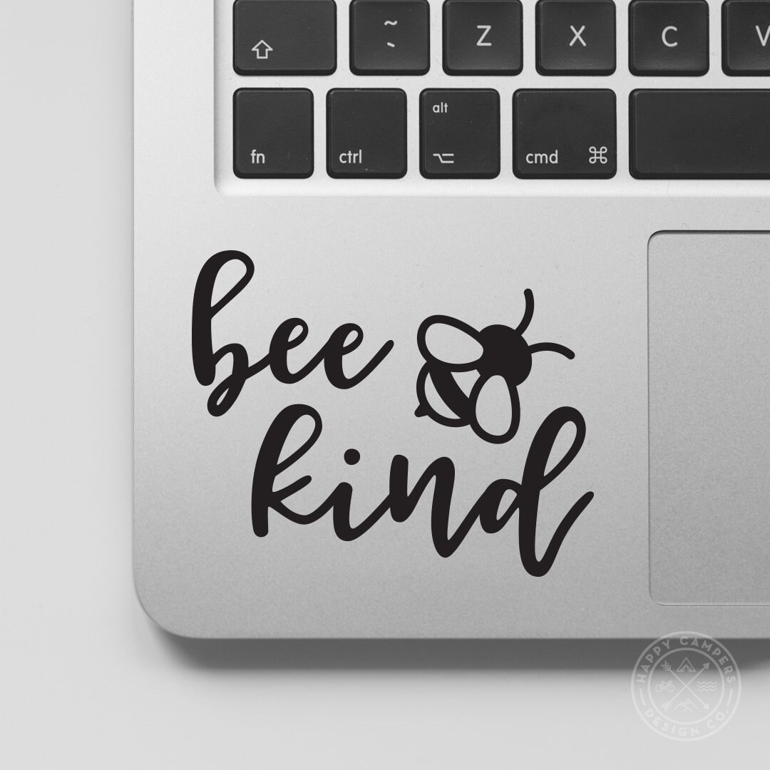 Bee Kind Vinyl Decal | Water Bottle Decal | Car Window Decal | Laptop ...