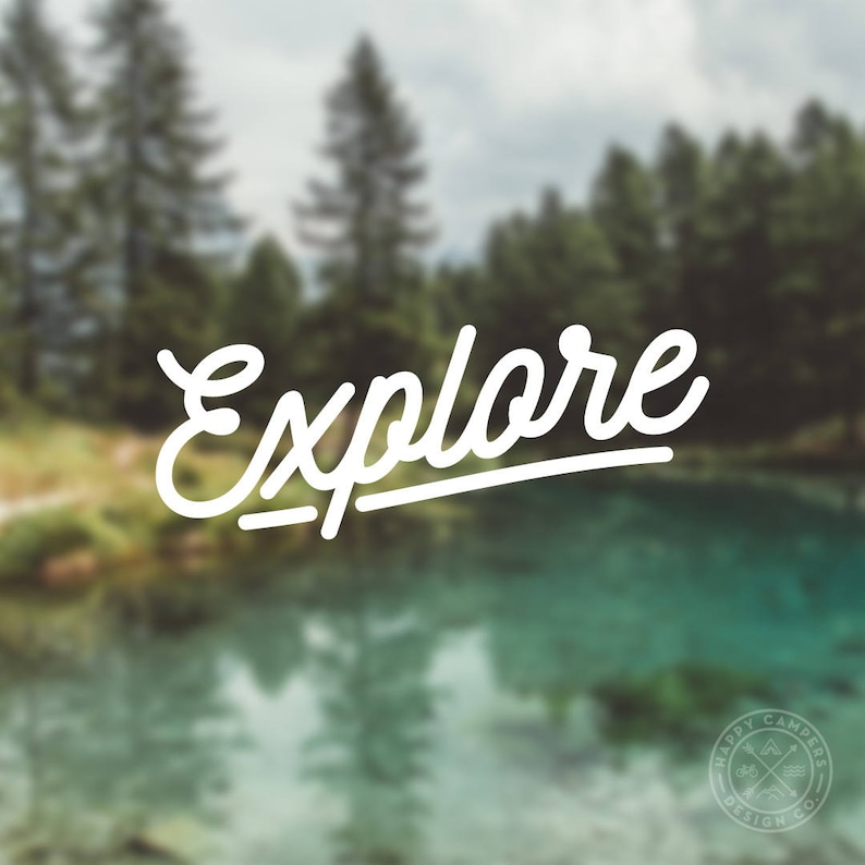 Explore Vinyl Decal Water Bottle Decal Car Window Decal - Etsy