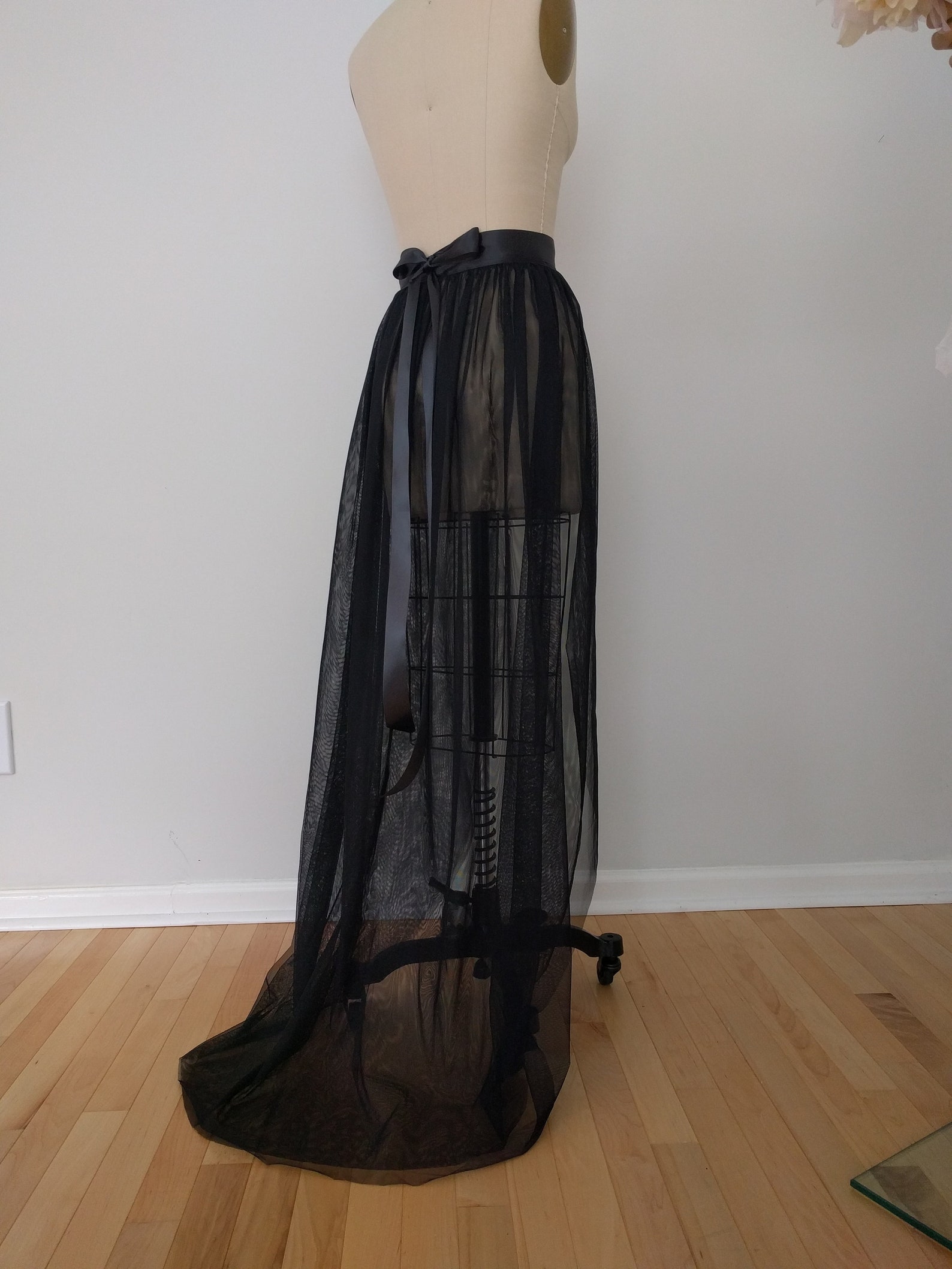 White Tulle Detachable Wedding Train Tulle Train Detachable - Etsy