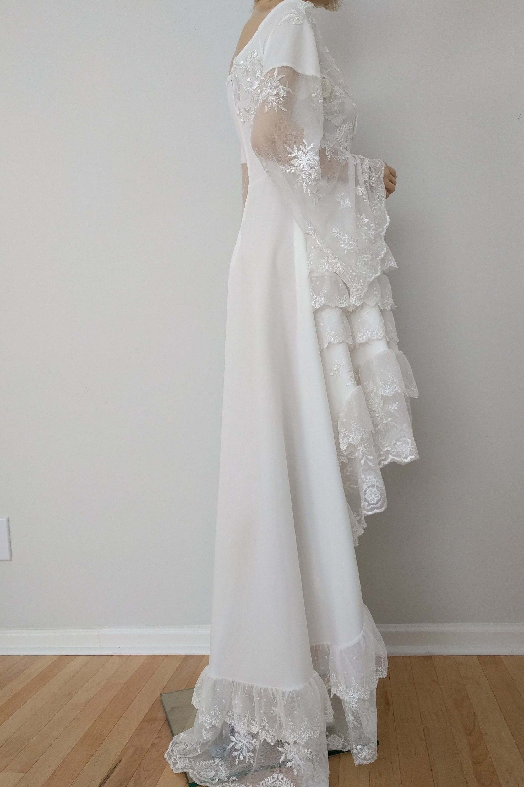 Off-the-Shoulder Bohemian Off White Wedding Dresses Wedding | Etsy