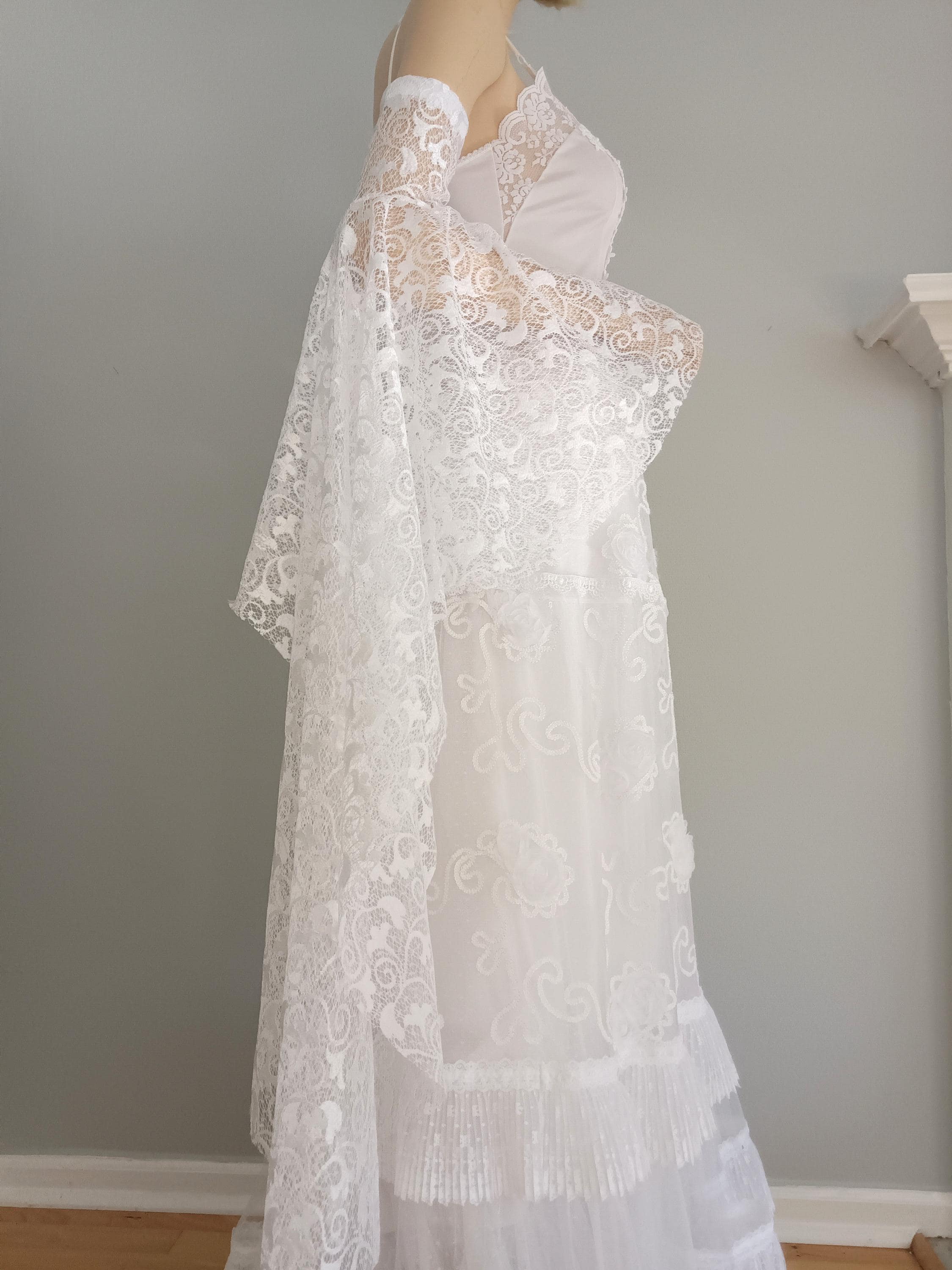 Boho Victorian Removable White Lace Sleeves | Bicep Lace Sleeves | off ...