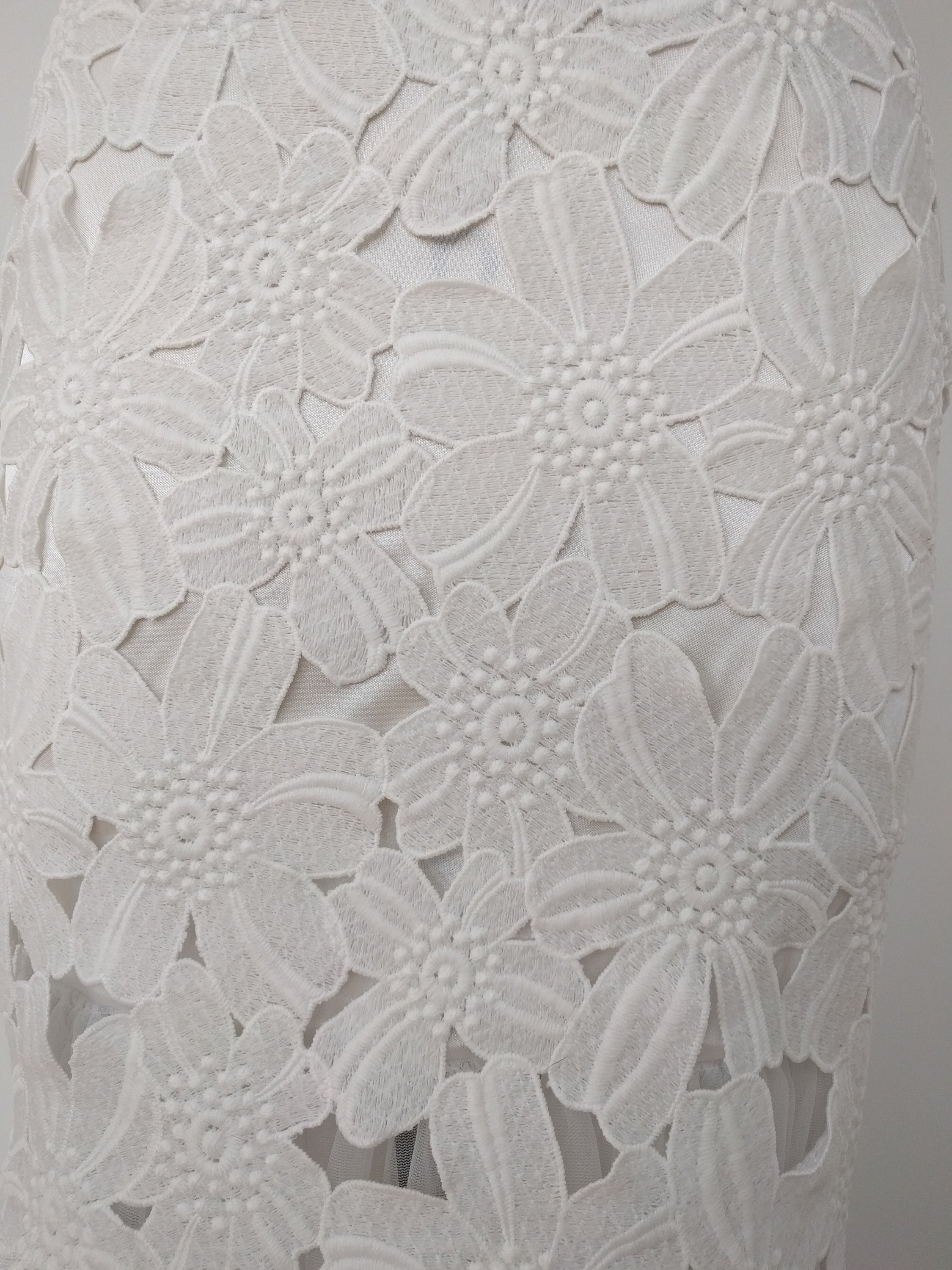 Bridal SKIRT White Lace Tulle Ruffled Skirt Long Train | Etsy