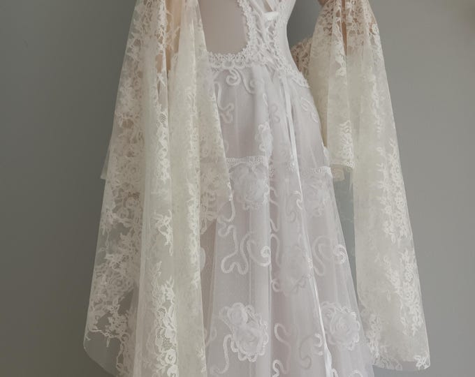 Boho Victorian Removable Sleeves | Bicep Ivory Lace Sleeves | off ...