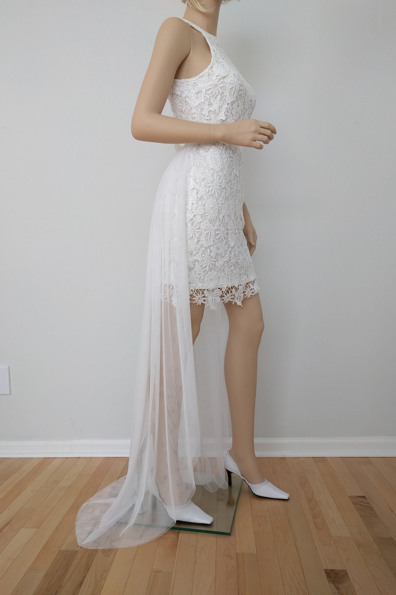White Tulle Detachable Wedding Train Tulle Train Detachable - Etsy