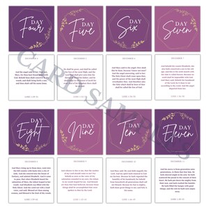 Catholic Advent Calendar Printable Scripture Cards Nativity Advent ...