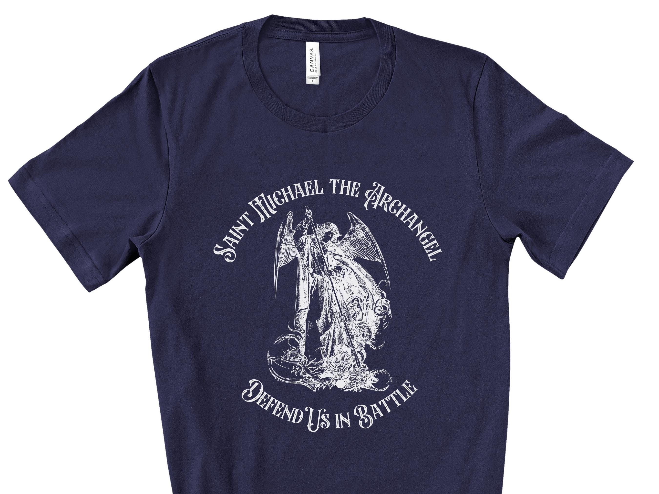 St Michael the Archangel Catholic Shirt Fathers Day Gift - Etsy