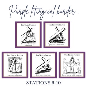 Stations of the Cross Card Set Catholic Printed Banner Jesus Christ ...