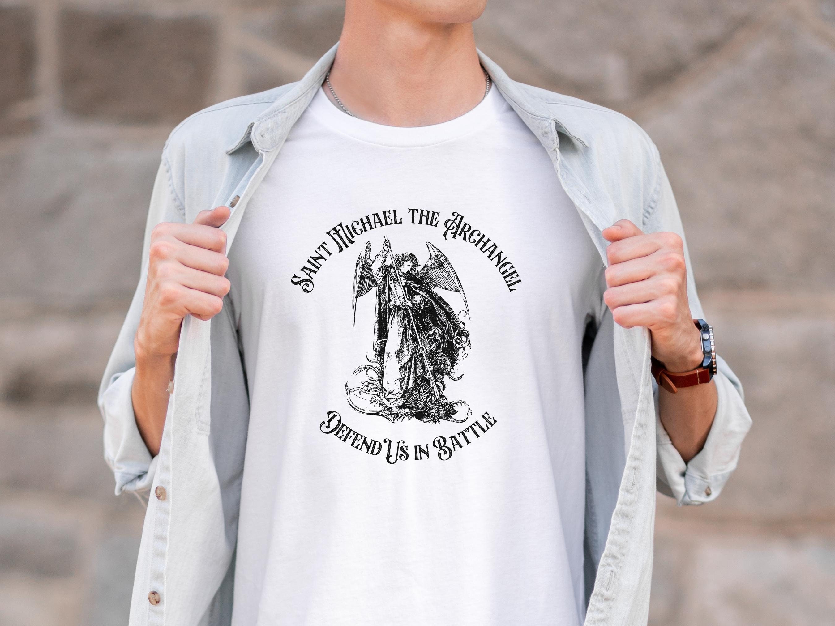 St Michael the Archangel Catholic Shirt Fathers Day Gift - Etsy