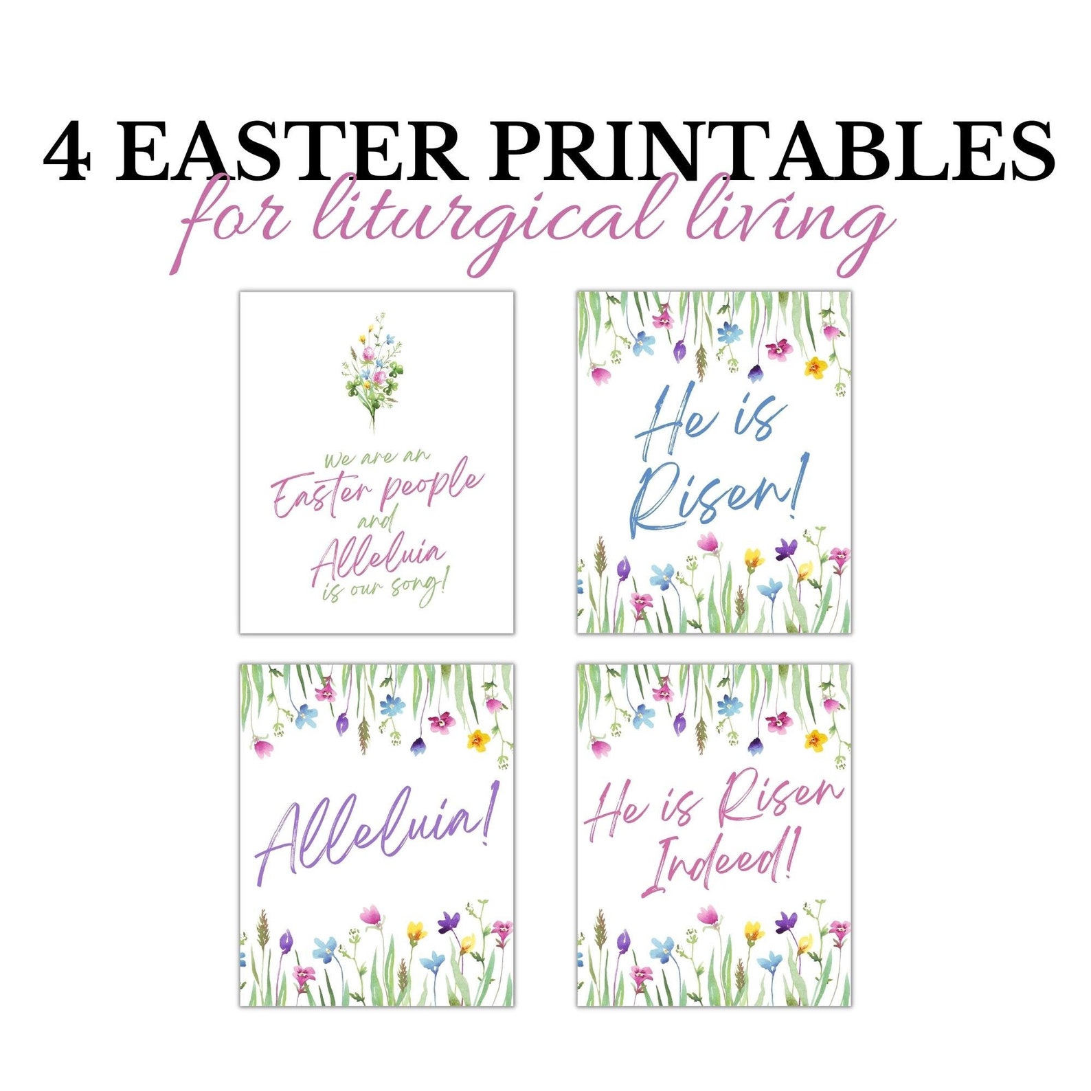 Easter Catholic Printable Catholic Easter Decor Catholic - Etsy