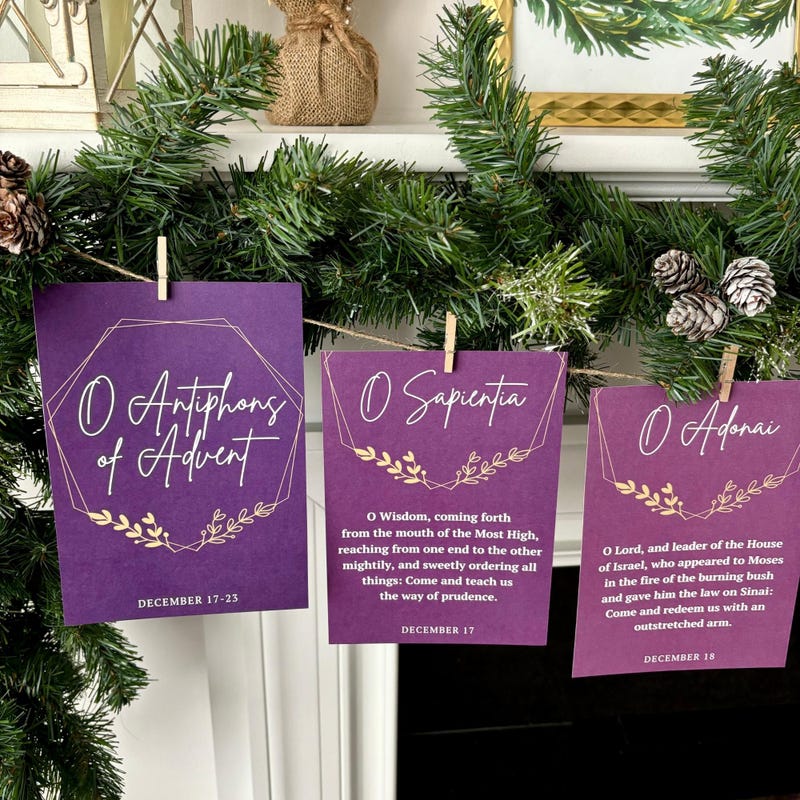 O Antiphons Printable - Etsy