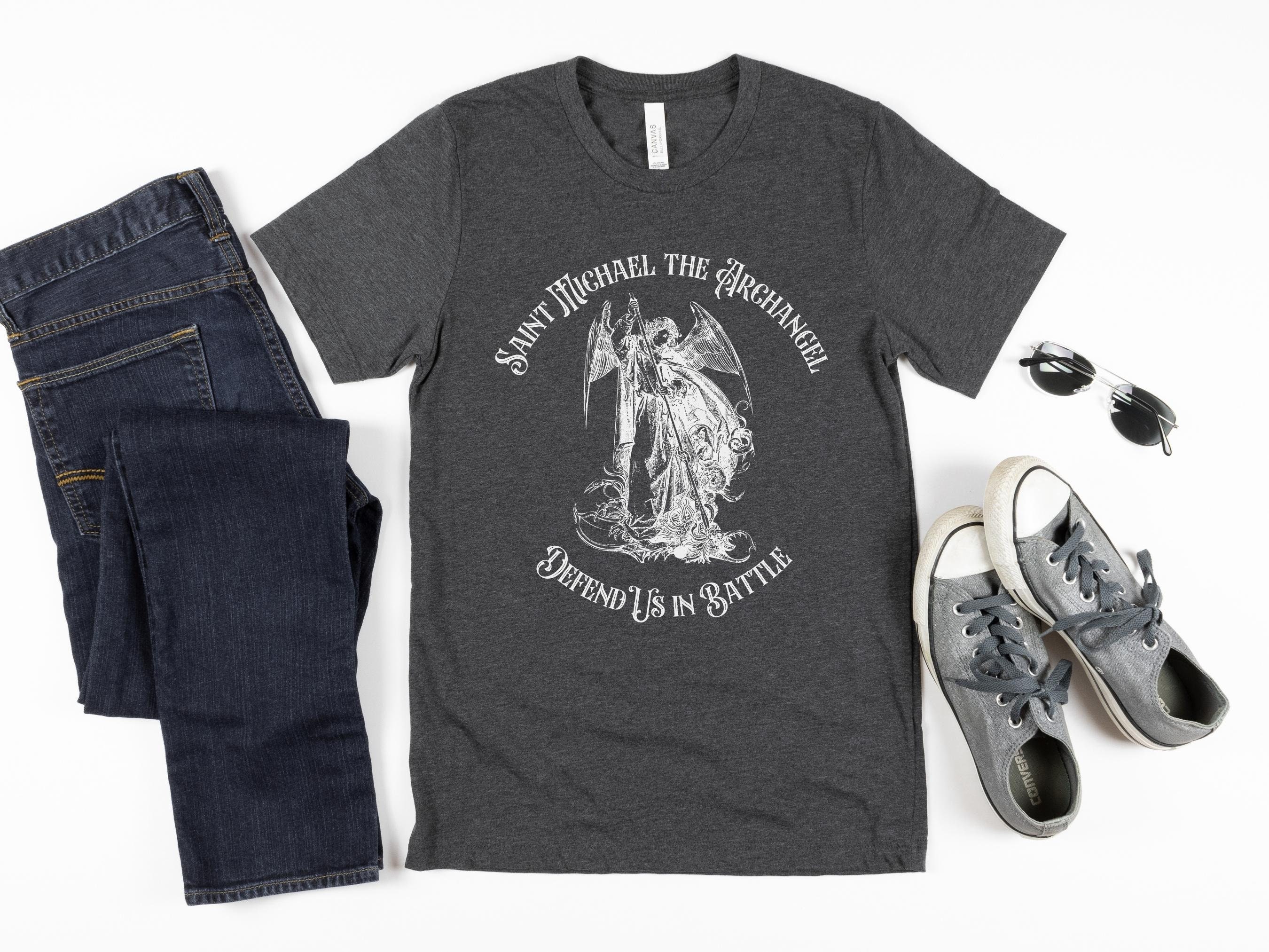 St Michael the Archangel Catholic Shirt, Fathers Day Gift, Catholic ...