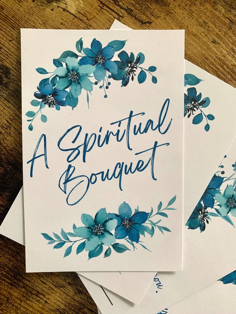 Spiritual Bouquet Catholic Printable Mass Intention Cards - Etsy