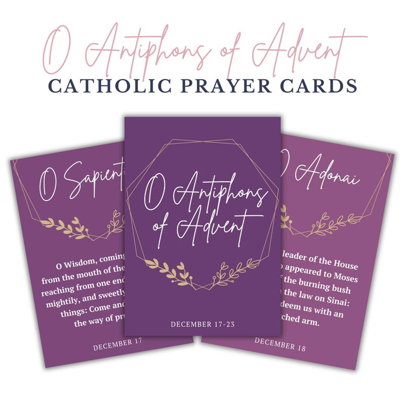O Antiphons Printable - Etsy