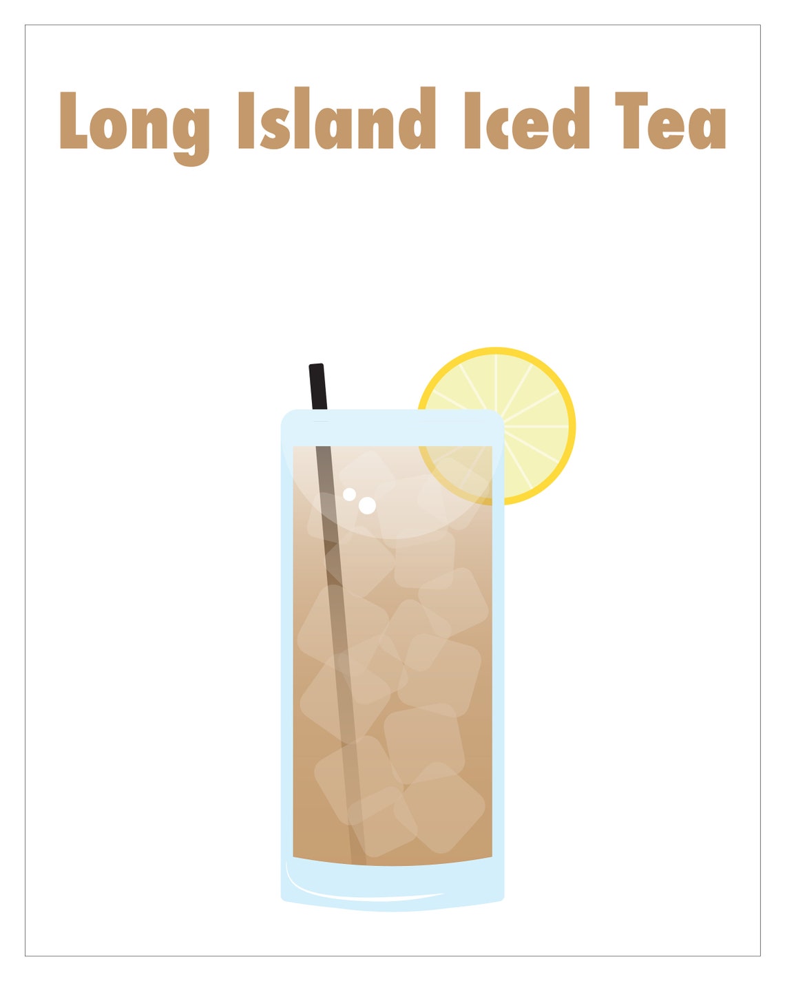 Long Island Iced Tea Poster Digital Download - Etsy