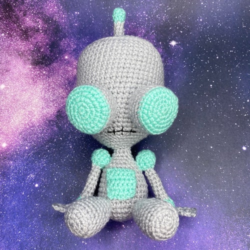 Gir Inspired Crochet Hat Invader Zim Green Crochet Hat - Etsy