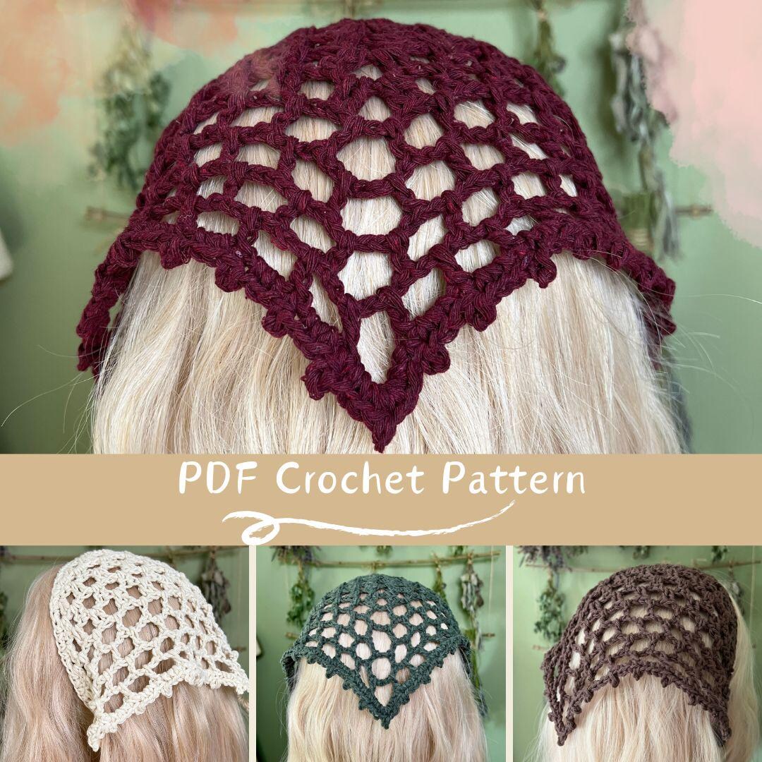 The Gradient Granny Kerchief PDF Pattern | Crochet Bandana Downloadable ...
