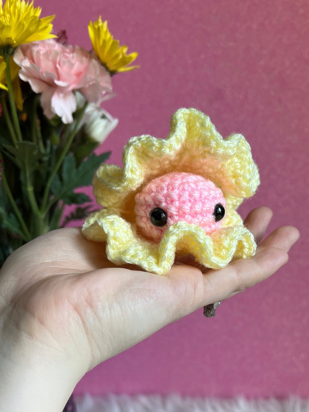 Mini Clam Plush Toy | Clam Stuffed Animal | Oyster Plush - Etsy