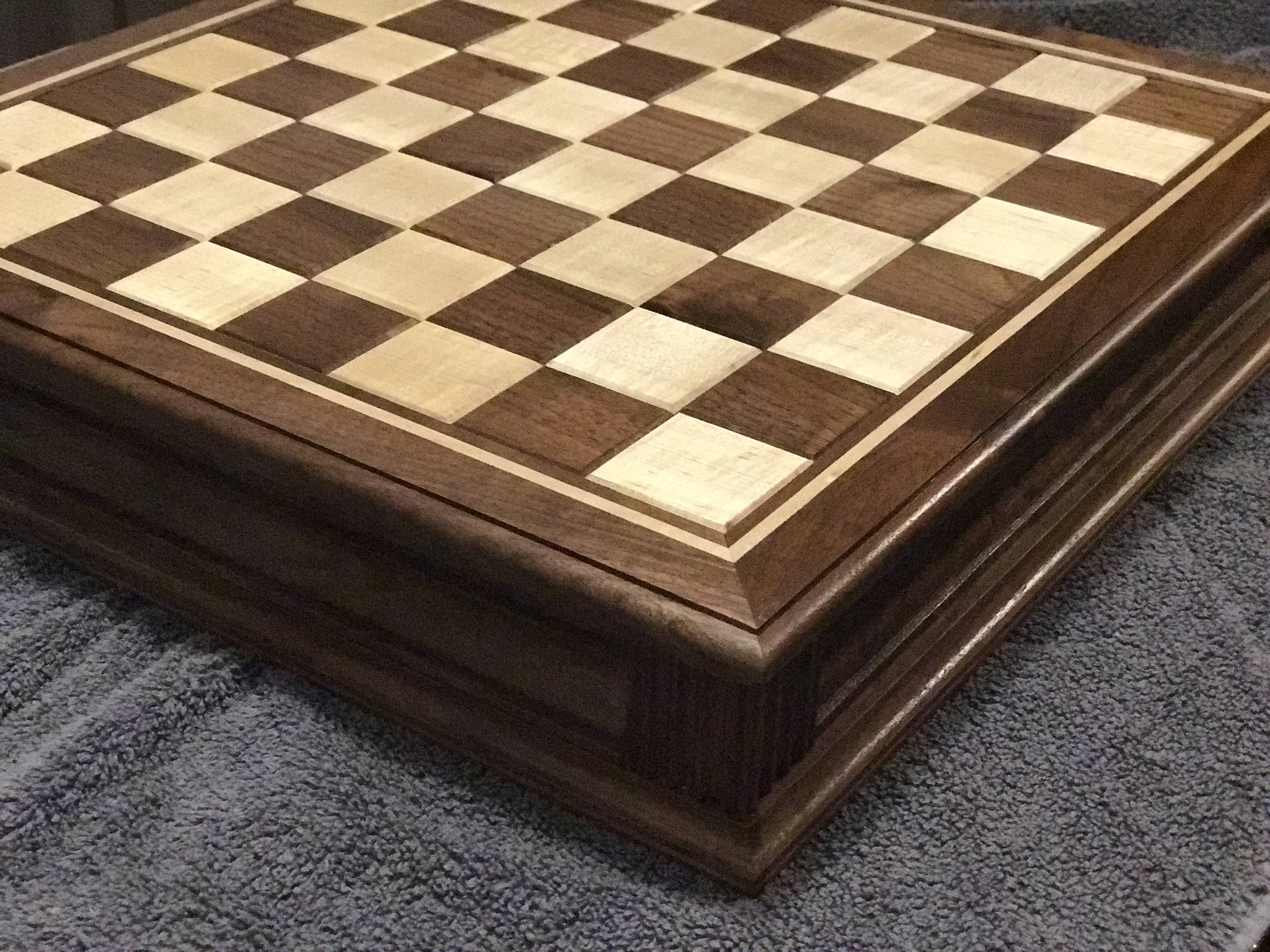 Walnut Chess Set W/ Pieces - Etsy