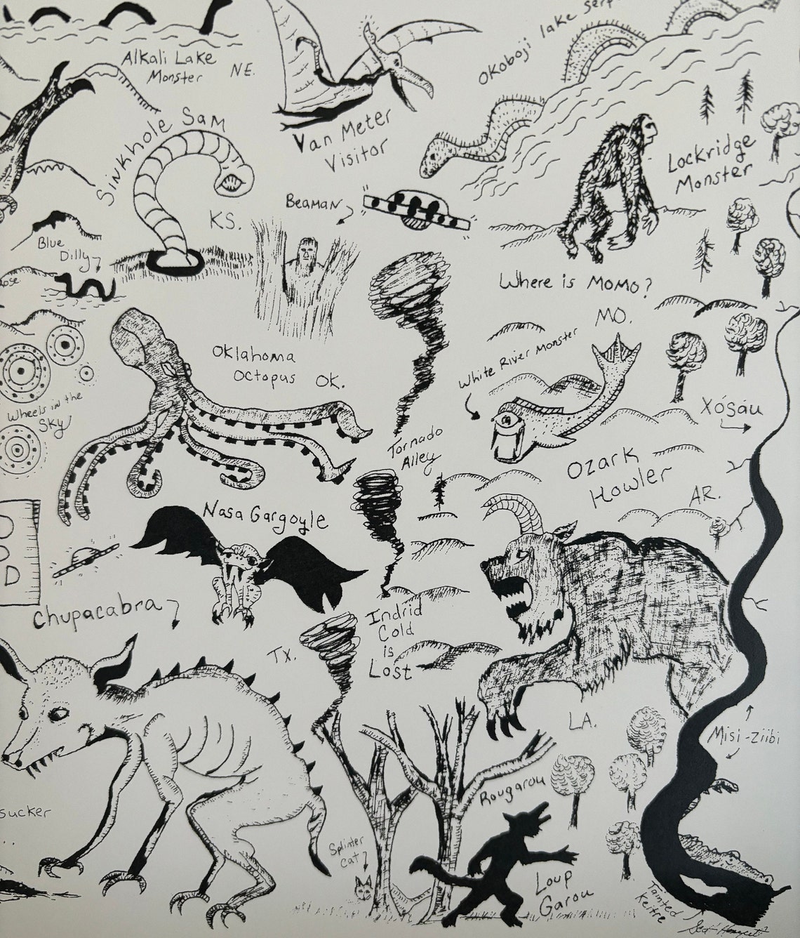 A Rambler’s Guide to Cryptids of Western America - Etsy