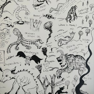 A Rambler’s Guide to Cryptids of Western America - Etsy