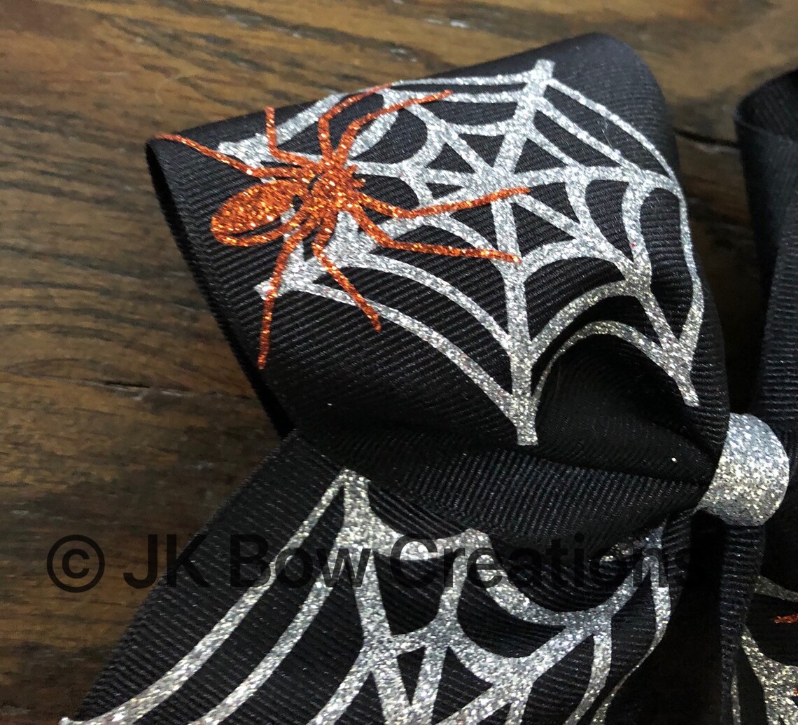 Halloween Cheer Bow Spider Cheer Bow Cheerleading Gifts | Etsy