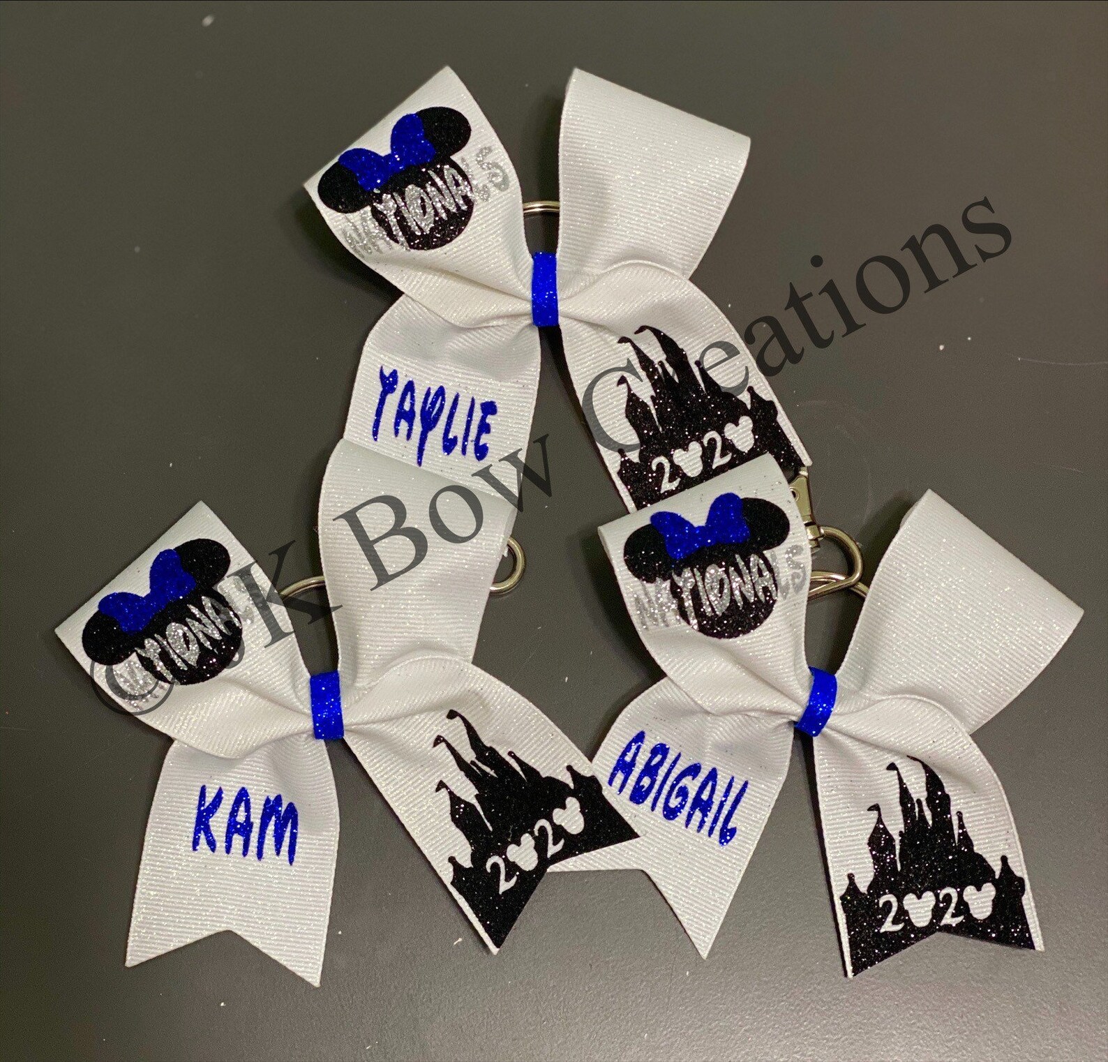 Summit Keychain Bow Cheer Bow Key Chain Summit Key Chain - Etsy