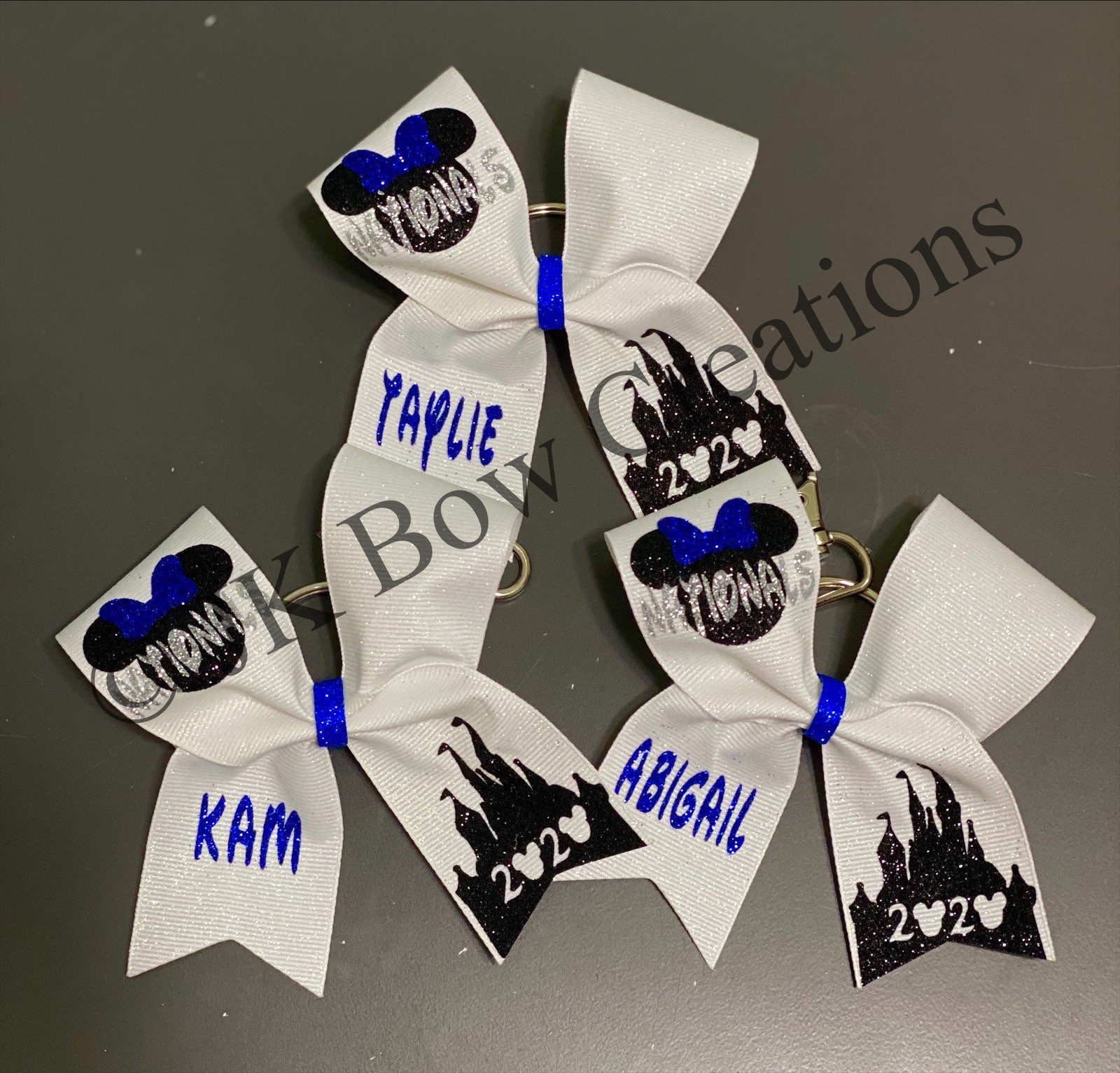 Summit Keychain Bow Cheer Bow Key Chain Summit Key Chain - Etsy