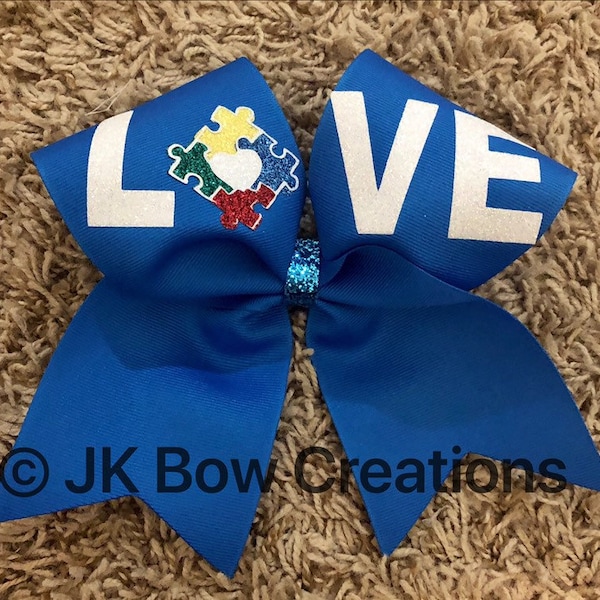 Autism Awareness Bow - Etsy