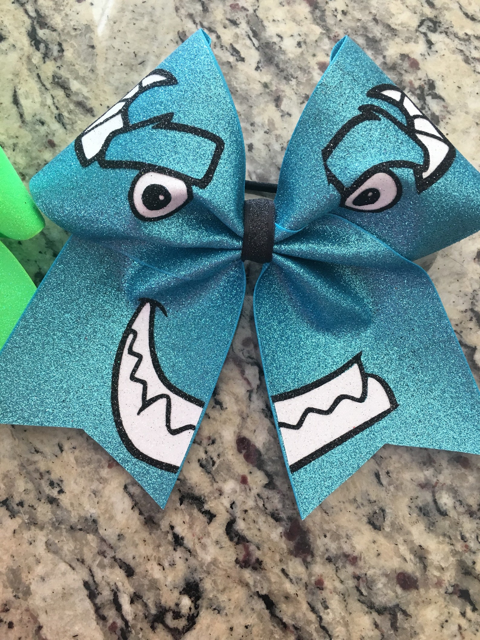 Monsters Inc Bows Mike Bow Sully Bow BFF Bows Cheer - Etsy UK