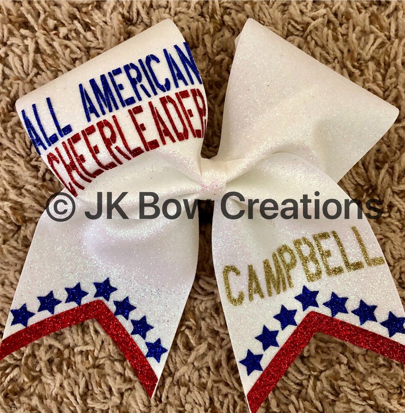 All American Cheer Bow High School All American Bow USA | Etsy
