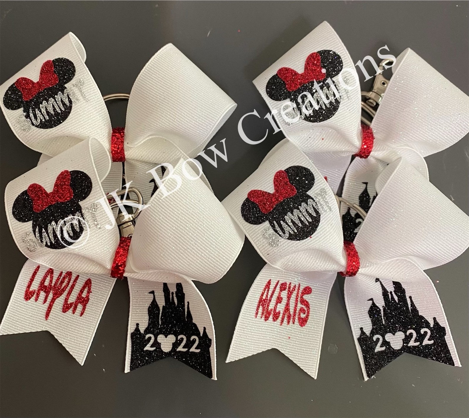 Summit Keychain Bow Cheer Bow Key Chain Summit Key Chain - Etsy