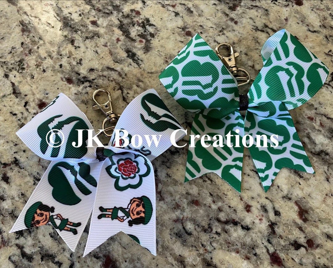 Girl Scout Keychain Bow Girl Scout Gift Girl Scouts Brownies Bow Daisy ...