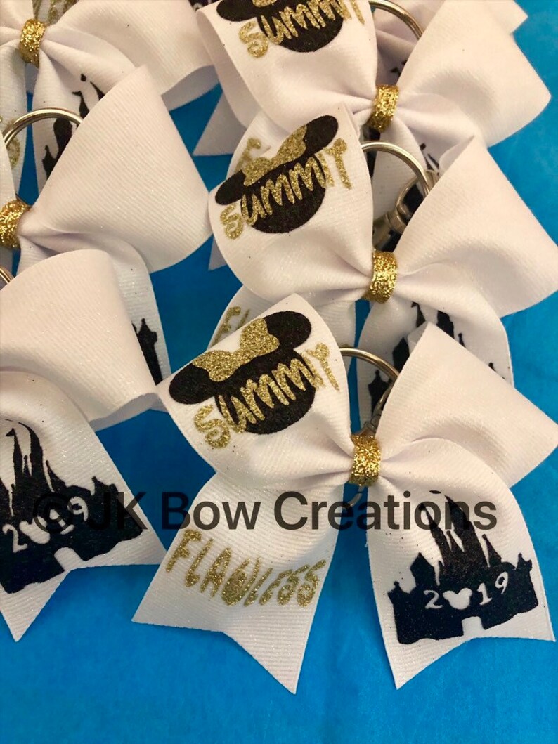 Summit Keychain Bow Cheer Bow Key Chain Summit Key Chain | Etsy